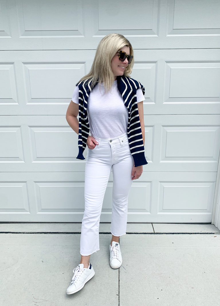 J.Crew Rollneck Sweater Outfit - Cashmere & Jeans