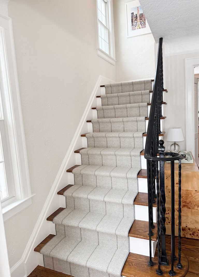 The Details on Our Herringbone Stair Runner - Cashmere & Jeans
