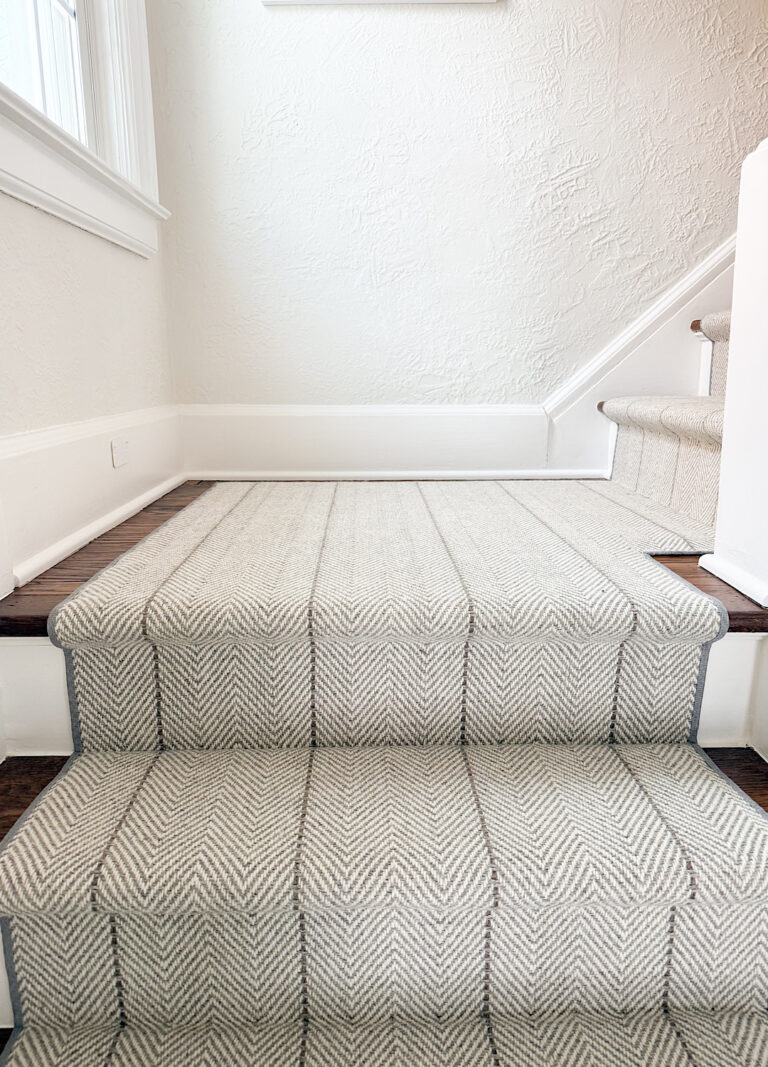 The Details on Our Herringbone Stair Runner - Cashmere & Jeans