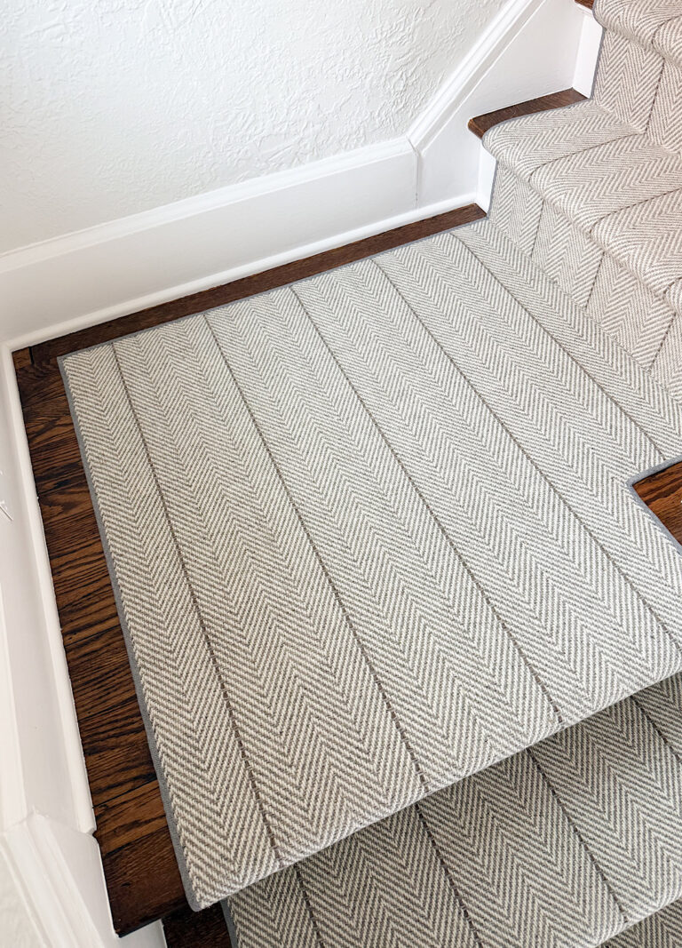 The Details on Our Herringbone Stair Runner - Cashmere & Jeans