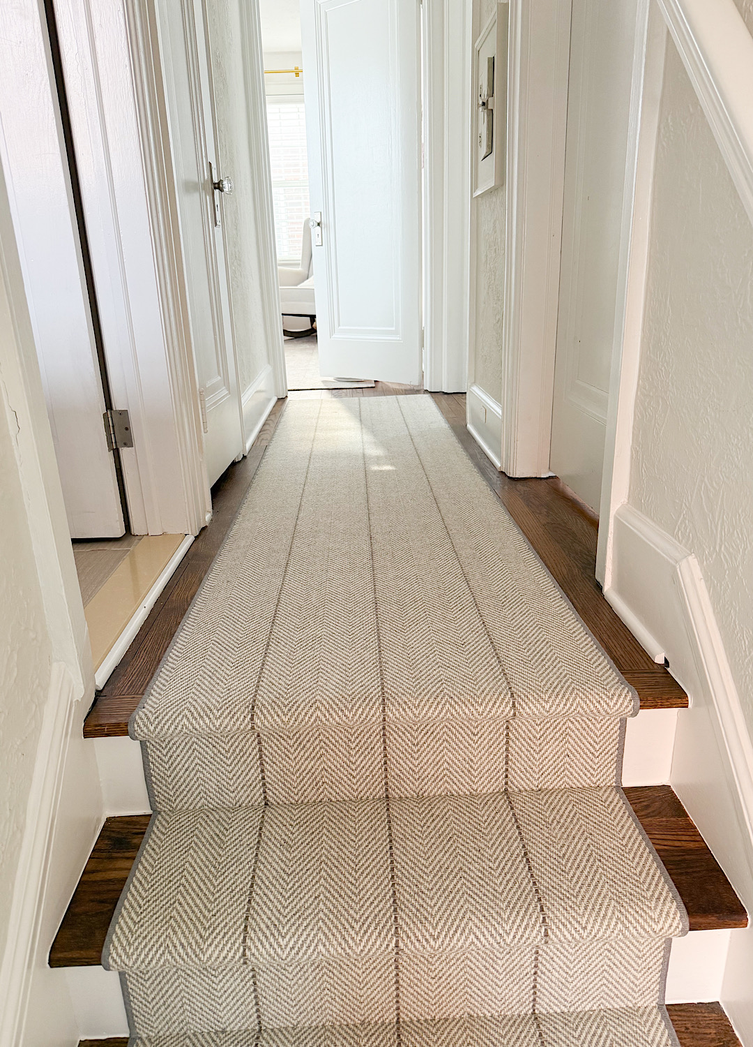 The Details on Our Herringbone Stair Runner - Cashmere & Jeans